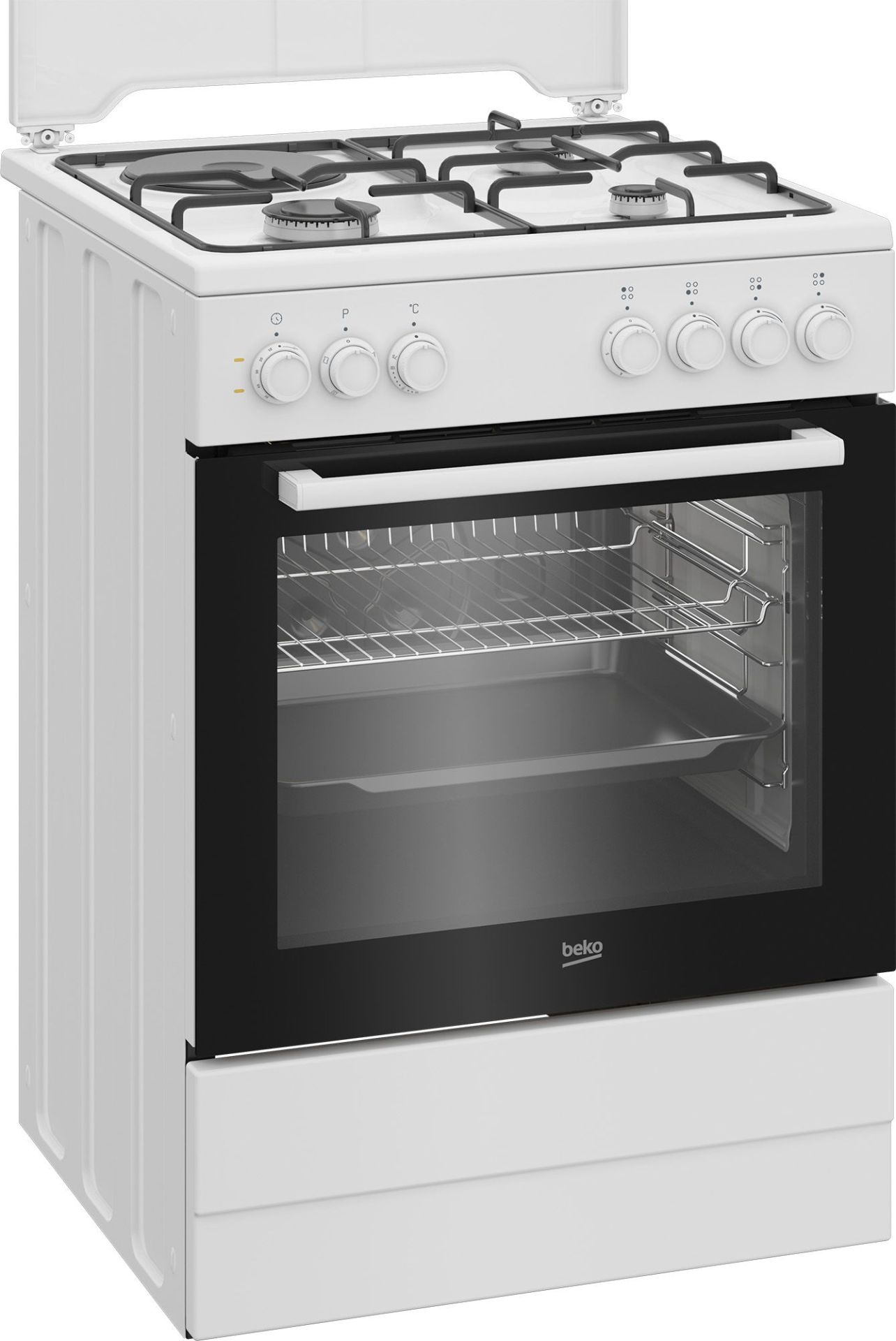 Cuisiniere mixte BEKO FBS63031WCS | U-Techno.fr